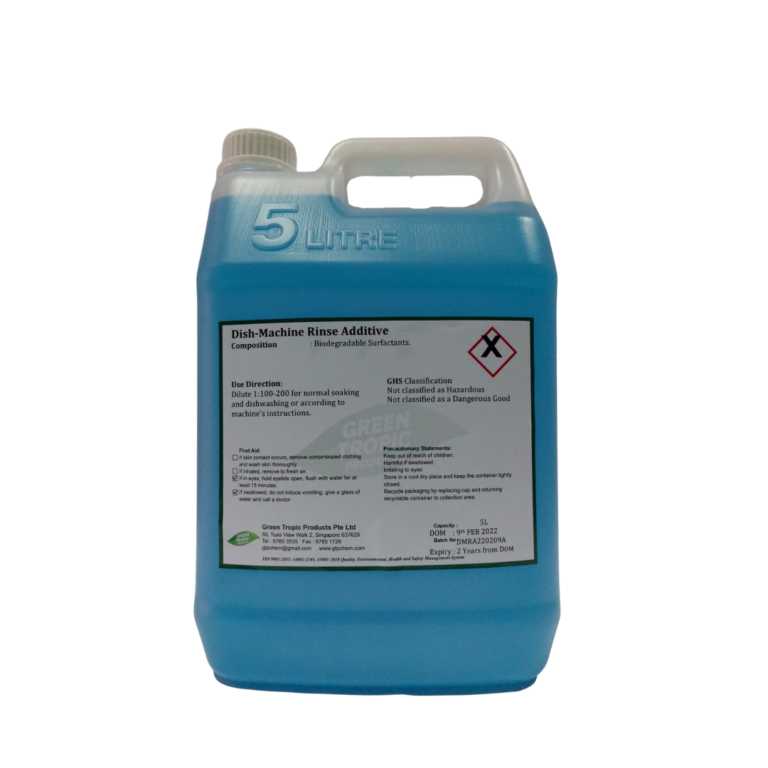 Dish Machine Rinse Additive 5L – Spot-Free Finish | GTP Chem